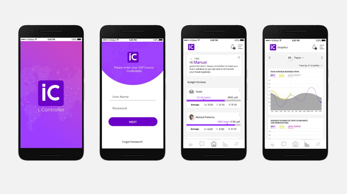 App iController UX UI - Think And Swing - Soluciones Empresariales ...